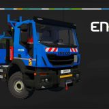 Truck Crane Iveco X-Way Enedis v1.5 FS22 Mod | Farming Simulator 22 Mod