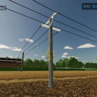 UK ELECTRICITY POLES PREFAB update version v2.0 FS22 Mod | Farming ...