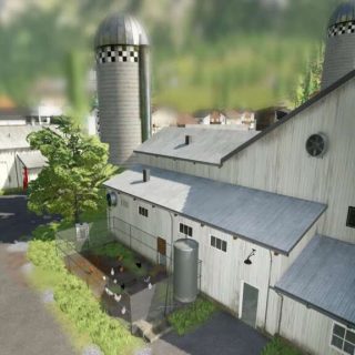 USA White Farm Buildingpack v1.0 FS22 Mod | Farming Simulator 22 Mod