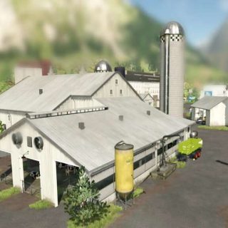 USA White Farm Buildingpack v1.0 FS22 Mod | Farming Simulator 22 Mod