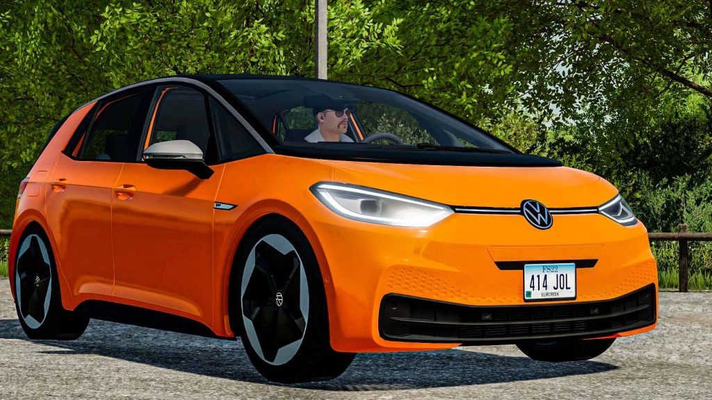 Volkswagen ID3 V1.2 FS22 Mod | Farming Simulator 22 Mod