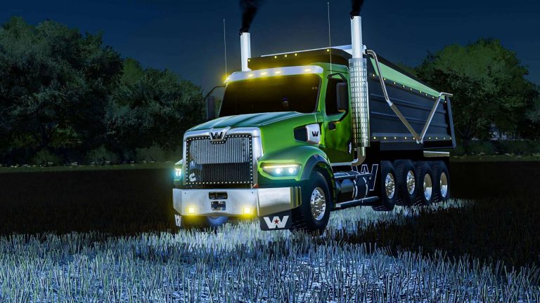 WesternStar 49x Dump Truck v1.2 FS22 Mod | Farming Simulator 22 Mod