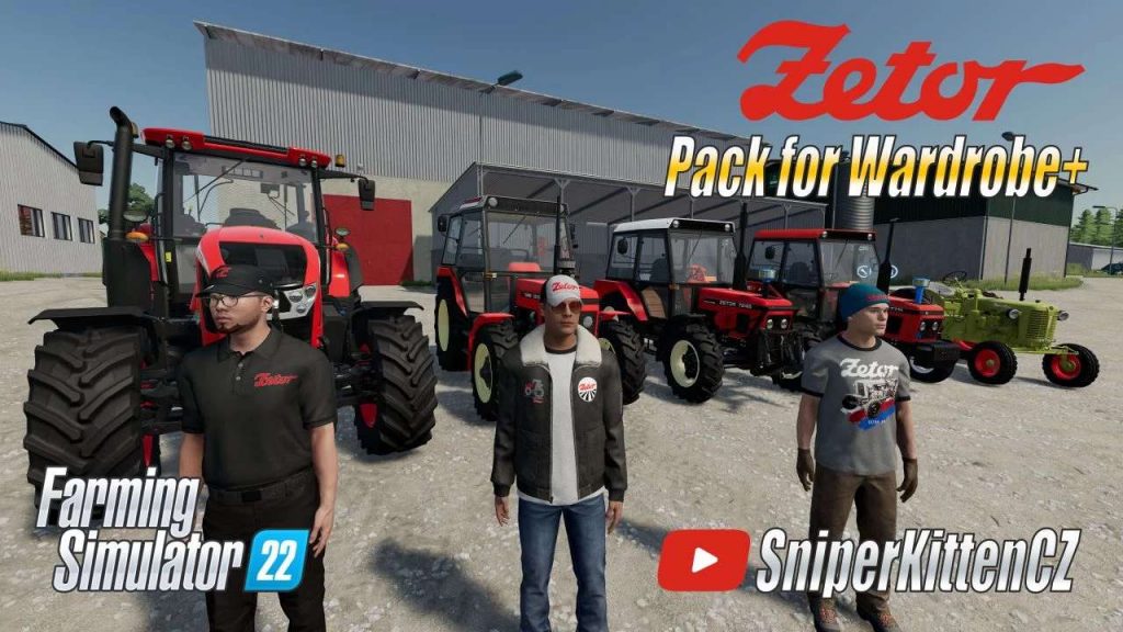 Zetor Pack (Wardrobe Plus) v1.0 FS22 Mod | Farming Simulator 22 Mod