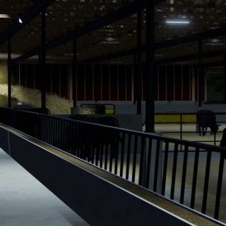 120x400 BTO Free Stall Monoslope v1.0 FS22 Mod | Farming Simulator 22 Mod