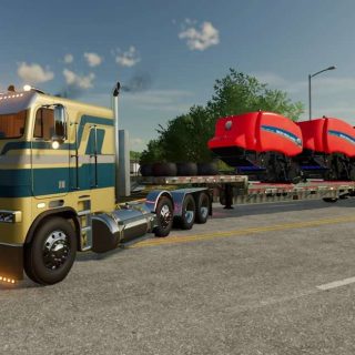 1989 Freightliner FLT Cabover v1.0 FS22 Mod | Farming Simulator 22 Mod