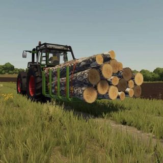 3-Point Log Transporter v1.0 FS22 Mod | Farming Simulator 22 Mod
