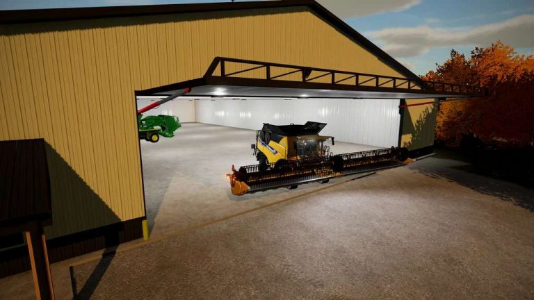 American Shed With Lounge v1.0 FS22 Mod | Farming Simulator 22 Mod
