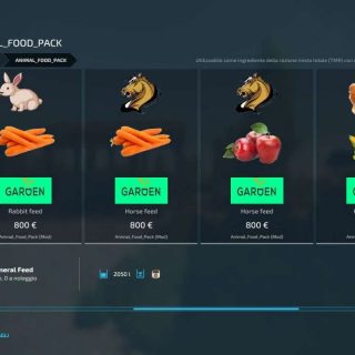Animal Food Pack v1.1 FS22 Mod | Farming Simulator 22 Mod
