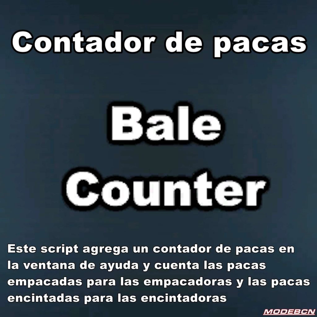 Bale Counter VERSIÓN EN ESPAÑOL v2.0 FS22 Mod | Farming Simulator 22 Mod