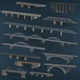 BRIDGE PACK v1.0 FS22 Mod | Farming Simulator 22 Mod