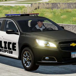 Chevrolet Malibu 2013 Police v1.0 FS22 Mod | Farming Simulator 22 Mod
