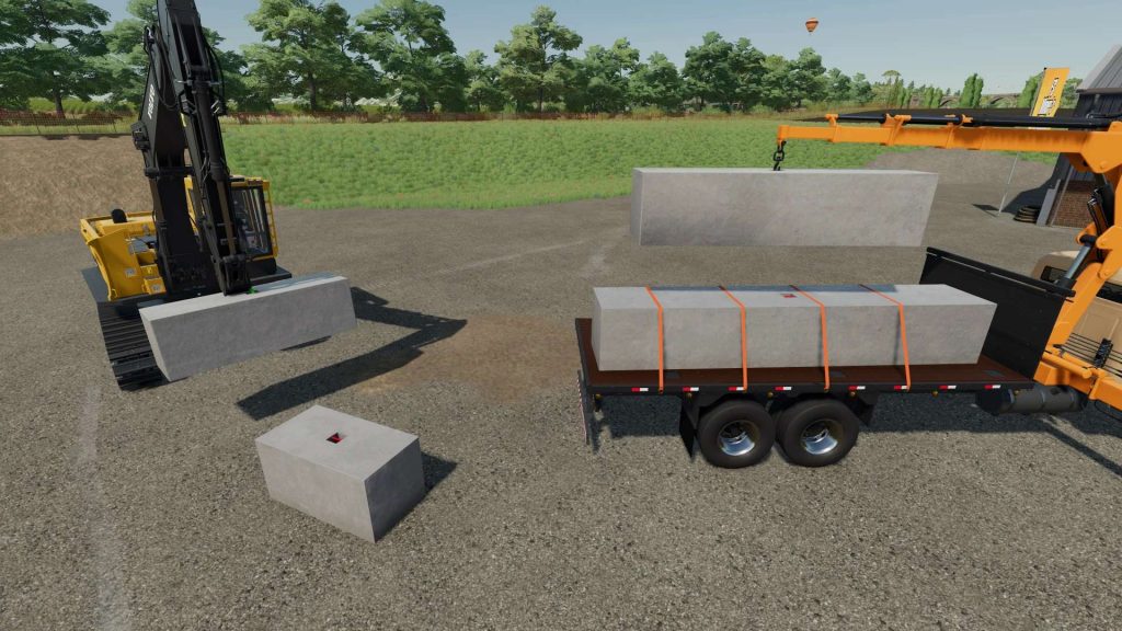 Concrete Block Pack V1.0 FS22 Mod | Farming Simulator 22 Mod