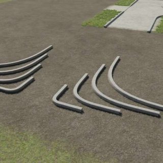 Concrete Curbs Pack v1.0 FS22 Mod | Farming Simulator 22 Mod