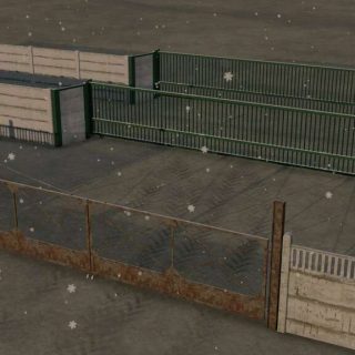 Fences And Gates Pack v1.0 FS22 Mod | Farming Simulator 22 Mod