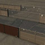Fences And Gates Pack v1.0 FS22 Mod | Farming Simulator 22 Mod