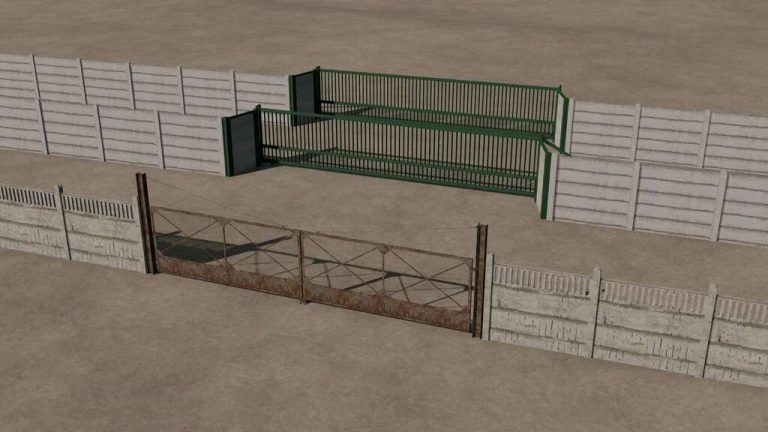Fences And Gates Pack v1.0 FS22 Mod | Farming Simulator 22 Mod