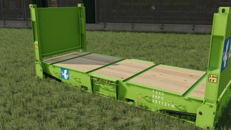 Flat Rack Containers v1.0 FS22 Mod | Farming Simulator 22 Mod