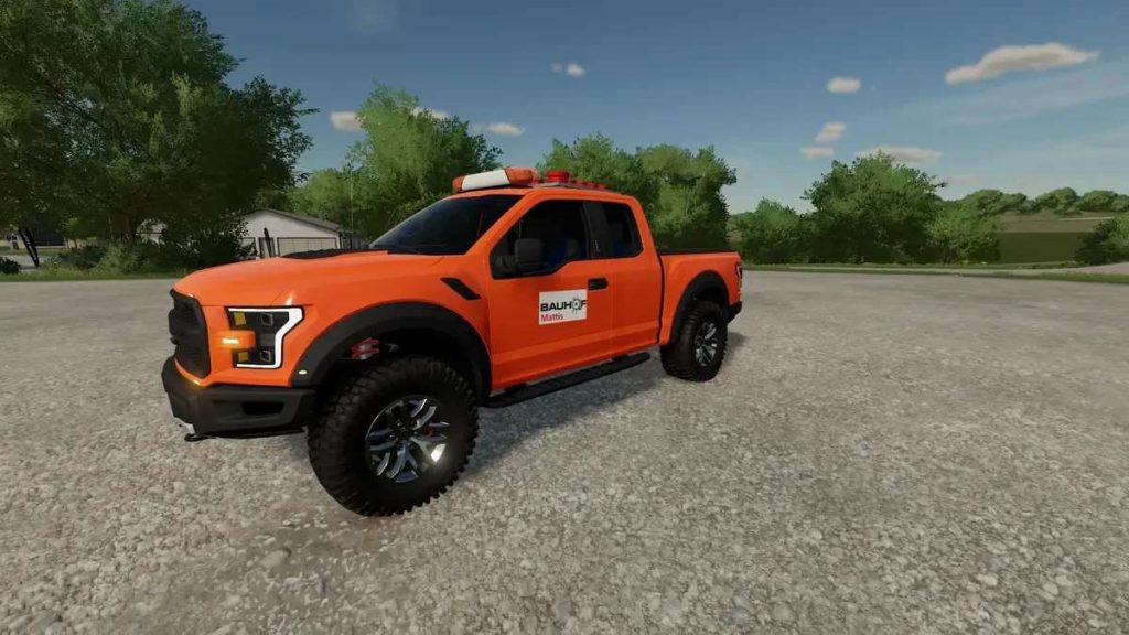 Ford Raptor F150 2017 Bauhof Mattis v1.0 FS22 Mod | Farming Simulator ...