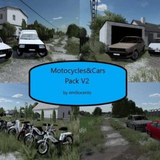 Cars & Moto Pack v2.0 FS22 Mod | Farming Simulator 22 Mod