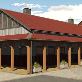 Hall With Workshop v1.0 FS22 Mod | Farming Simulator 22 Mod