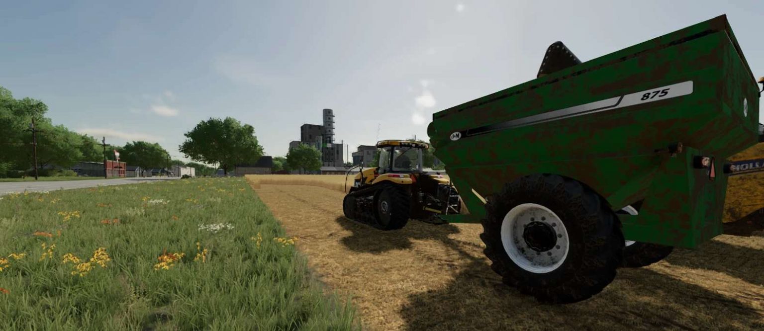 J&M 875 Auger Wagon v1.0 FS22 Mod | Farming Simulator 22 Mod