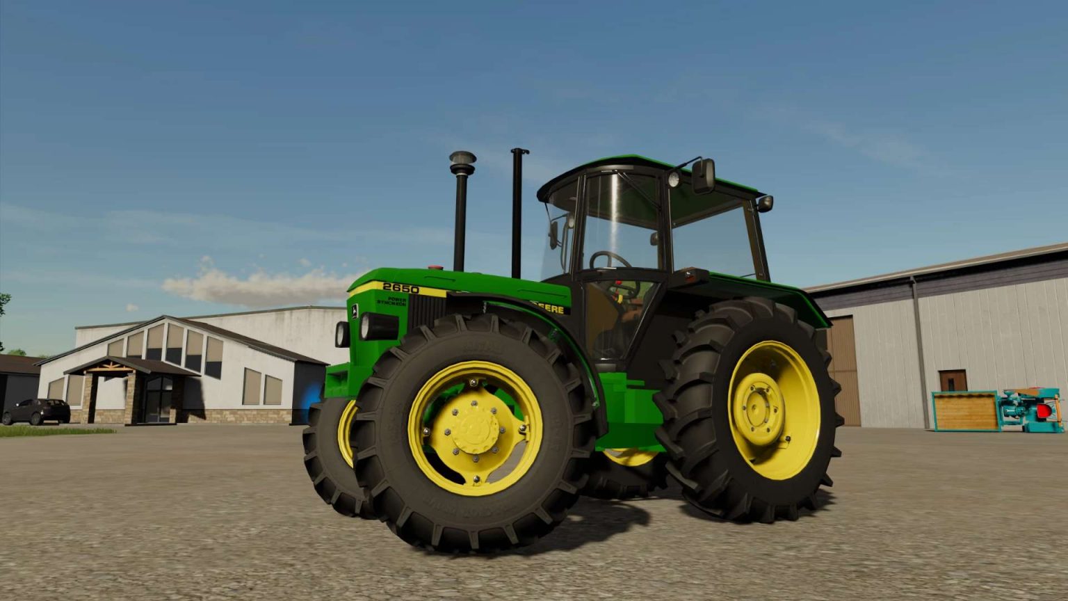 John Deere 2X40/50 Flachdach v1.0 FS22 Mod | Farming Simulator 22 Mod