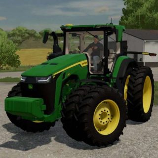John Deere 8R with North American Wheels v1.0.0.1 FS22 Mod | Farming ...