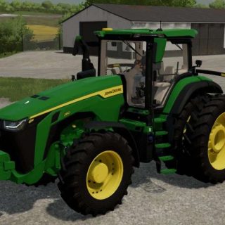 John Deere 8R with North American Wheels v1.0.0.1 FS22 Mod | Farming ...