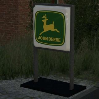 John Deere Neon Sign v1.0.1.2 FS22 Mod | Farming Simulator 22 Mod