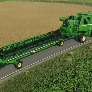 John Deere T-Series And 600X Headers v1.2 FS22 Mod | Farming Simulator ...