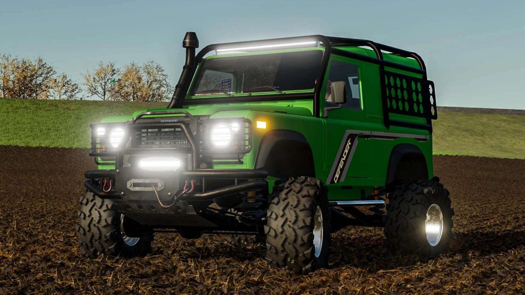 Land Rover Defender v2.0 FS22 Mod | Farming Simulator 22 Mod