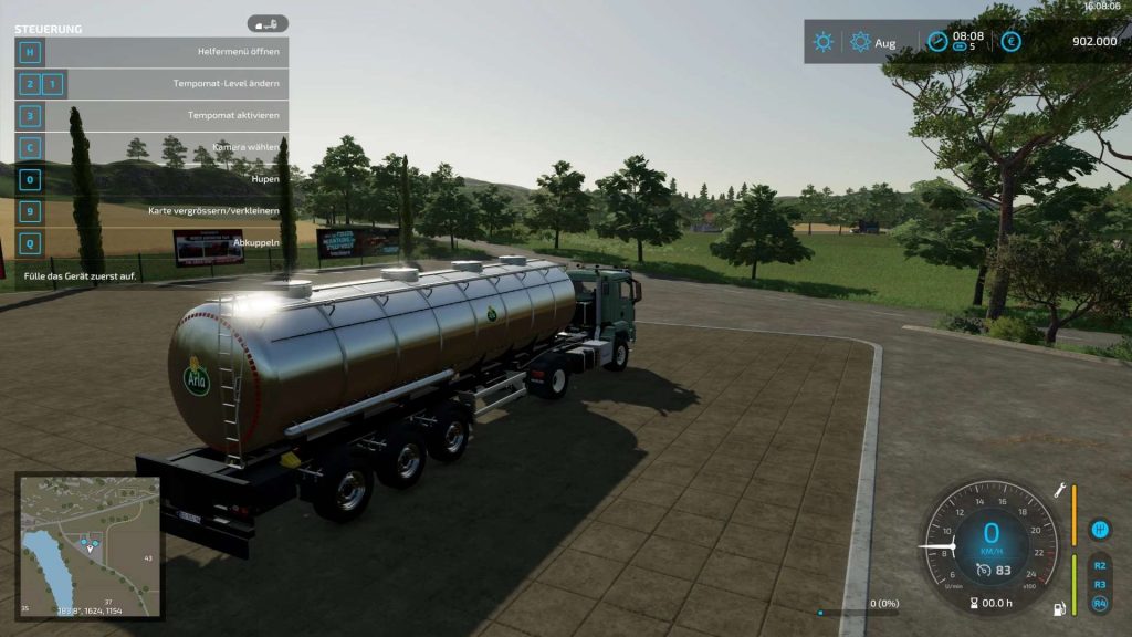 Milch Trailer v1.0 FS22 Mod | Farming Simulator 22 Mod