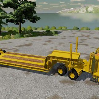 Off Highway Lowbed Trailer v1.0 FS22 Mod | Farming Simulator 22 Mod