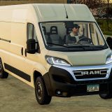 Ram ProMaster Cargo Van v1.0 FS22 Mod | Farming Simulator 22 Mod