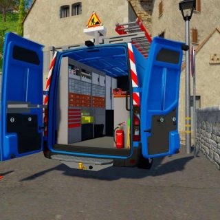 Renault Master 2020 (Enedis) v1.0 FS22 Mod | Farming Simulator 22 Mod