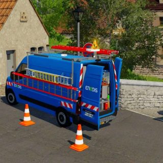 Renault Master 2020 (Enedis) v1.0 FS22 Mod | Farming Simulator 22 Mod