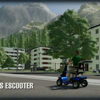 Seniors eScooter v1.0 FS22 Mod | Farming Simulator 22 Mod