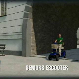 Seniors eScooter v1.0 FS22 Mod | Farming Simulator 22 Mod