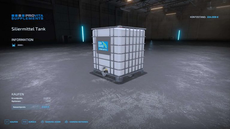 Silageassitive Tank v1.0 FS22 Mod | Farming Simulator 22 Mod