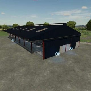 Slatted Cow Shed v1.2 FS22 Mod | Farming Simulator 22 Mod