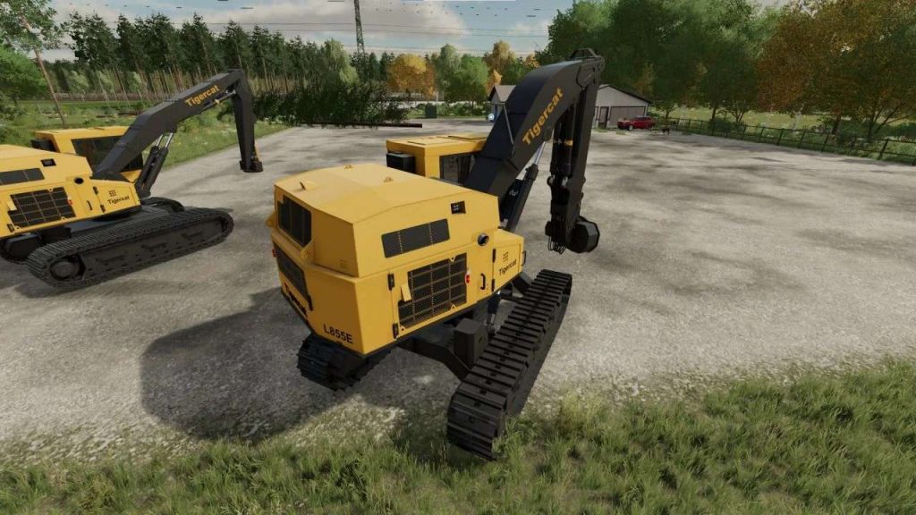 Tigercat 855 Attachable v1.0.7 FS22 Mod | Farming Simulator 22 Mod