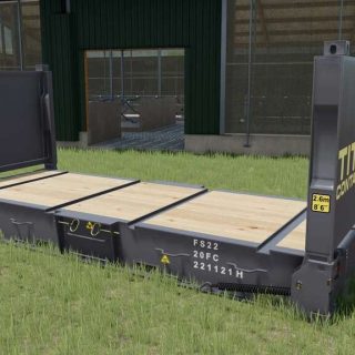 Titan Flat Rack Containers v1.0 FS22 Mod | Farming Simulator 22 Mod