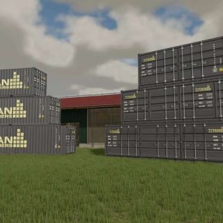 Titan Standard Containers v1.0 FS22 Mod | Farming Simulator 22 Mod
