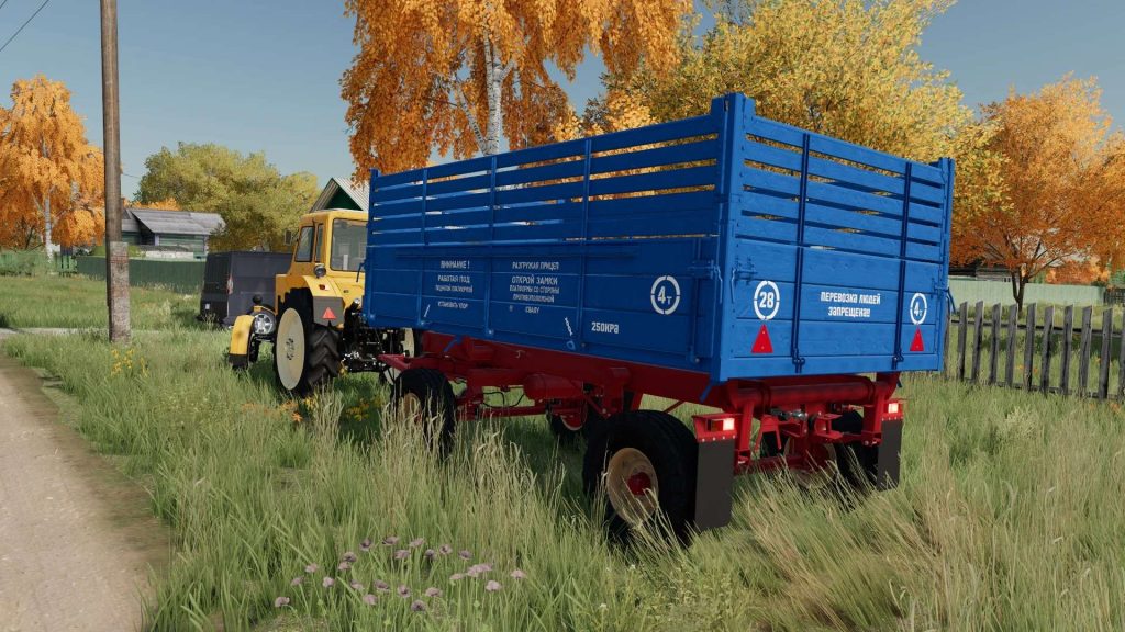 Trailer 2PTS-4 887b v1.0 FS22 Mod | Farming Simulator 22 Mod
