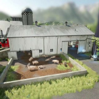 USA White Farm Buildingpack v1.0.0.1 FS22 Mod | Farming Simulator 22 Mod