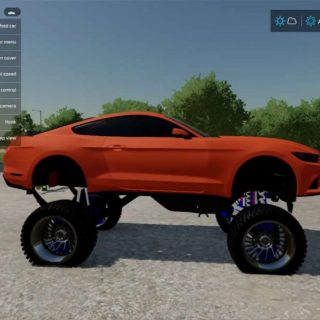 2018 Ford Mustang Lifted v1.0 FS22 Mod | Farming Simulator 22 Mod