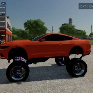 2018 Ford Mustang Lifted v1.0 FS22 Mod | Farming Simulator 22 Mod