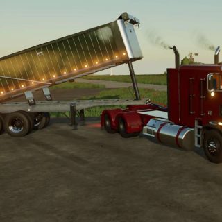 ALFAB End Dump Trailer v1.0 FS22 Mod | Farming Simulator 22 Mod