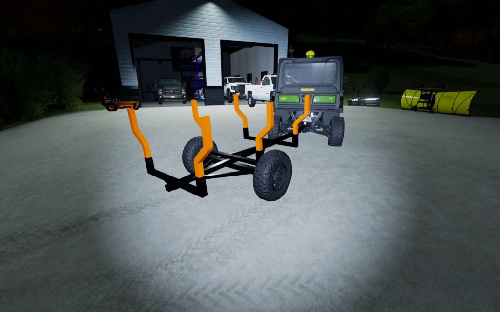ATV Log Trailer V1.0 FS22 Mod | Farming Simulator 22 Mod