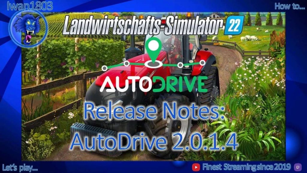 AutoDrive v2.0.1.4 FS22 Mod | Farming Simulator 22 Mod